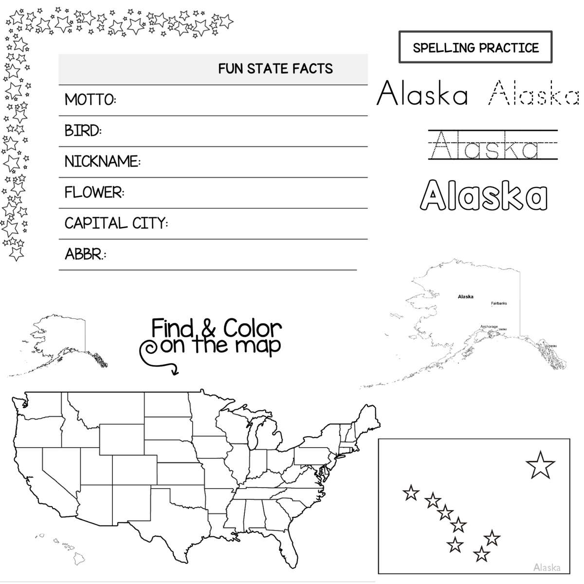 50 States Unit Study (PDF) – Homeschool and Humor