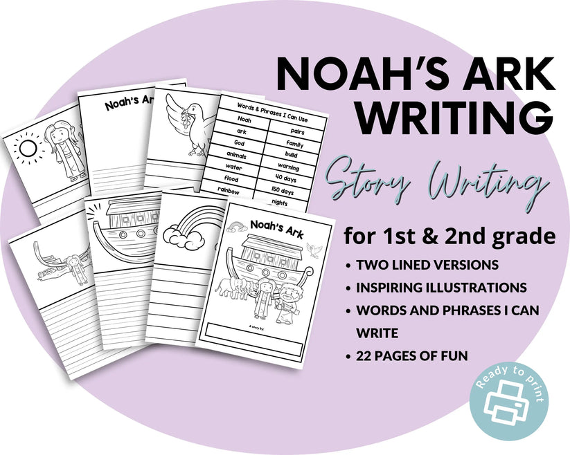 Noah's Ark Story Writing Book – Homeschool and Humor