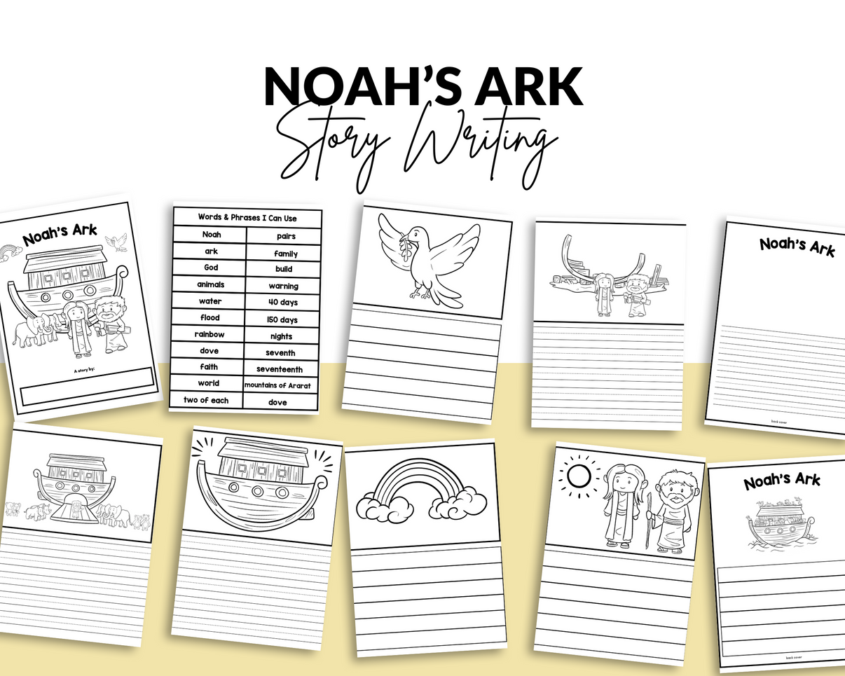 Noah's Ark Story Writing Book – Homeschool and Humor