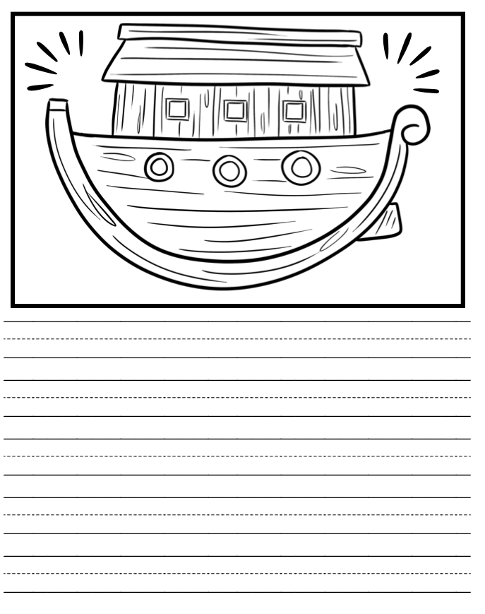 Noah's Ark Story Writing Book – Homeschool and Humor