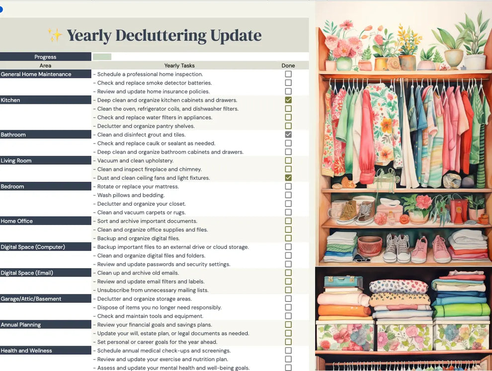 The Ultimate Declutter Dashboard | Digital Decluttering Tools ...