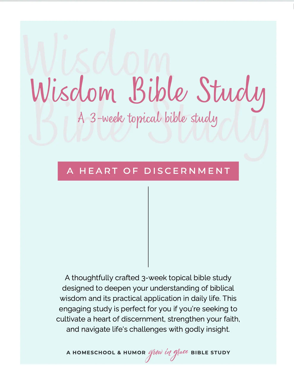 Wisdom Bible Study: 3-Week Interactive Bible Study (With Bible Study N ...